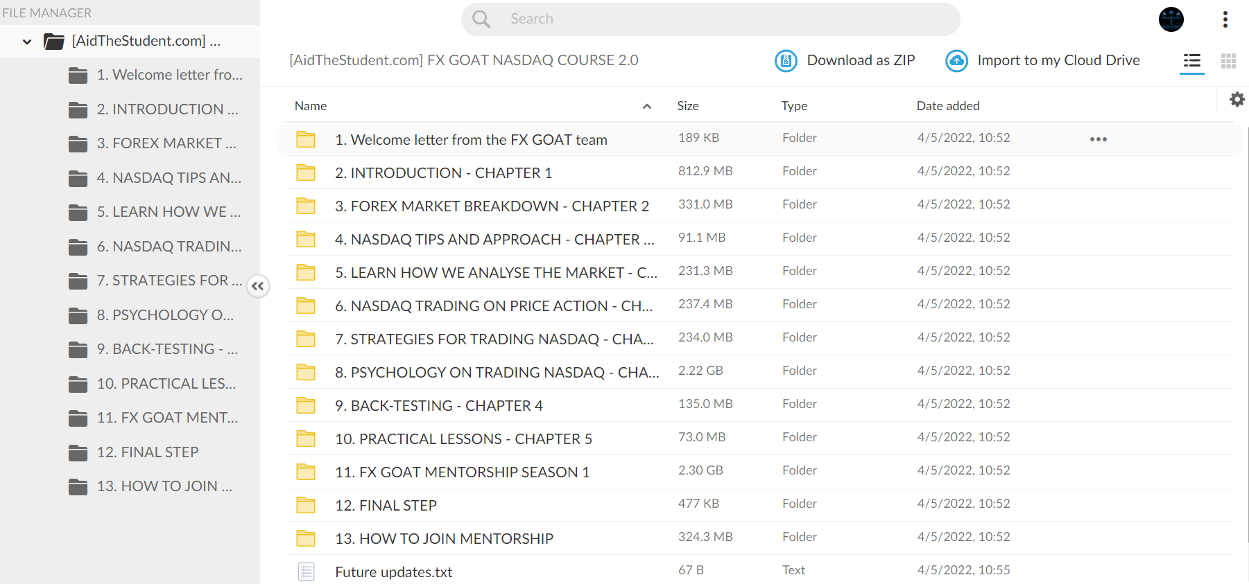 FX GOAT NASDAQ COURSE 2.0 (Future Updates Included) | Aid the student