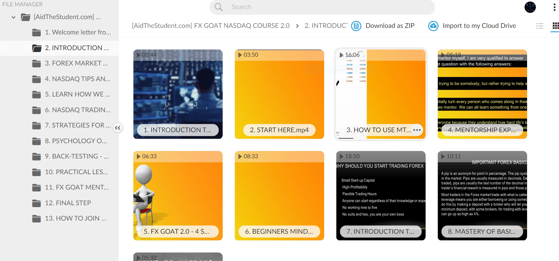 FX GOAT NASDAQ COURSE 2.0 (Future Updates Included) | Aid the student