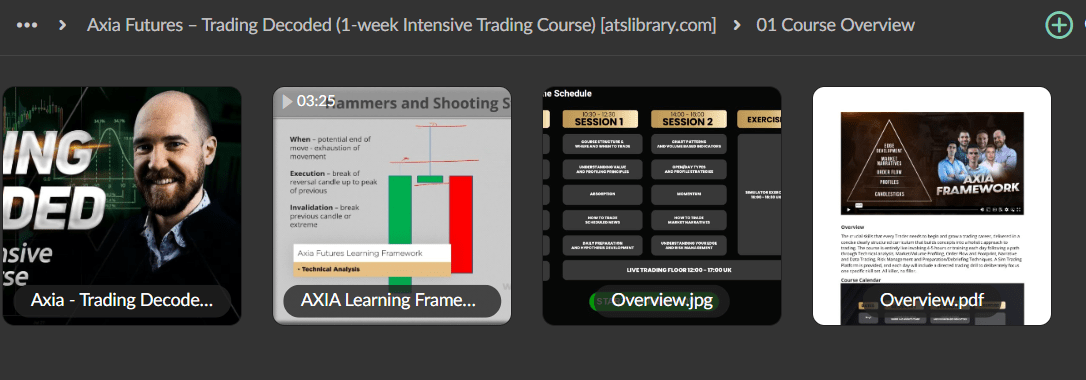 Axia Futures – Trading Decoded (1-week Intensive Trading Course) | Aid the student